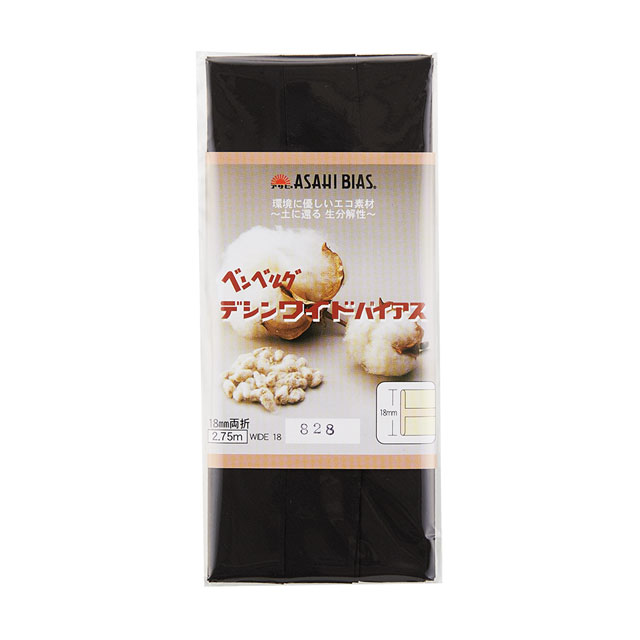 ●素材：キュプラ100％（ベンベルグ）●サイズ：18mm幅×2.75m巻【商品の詳細】衿ぐりや袖ぐりなどの見返しの代わりにしたり、布端をくるんで縁取りにも。幅広い用途にお使い頂けます。※取扱表示を必ずご確認の上、ご使用ください。【ご注文前に...