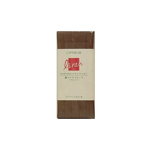 ●素材：麻（リネン）50％　綿50％●サイズ：11mm幅×2.5m巻【商品の詳細】抜群の吸水性と、優れた吸湿性が特長の、綿麻素材のふちどりタイプバイアステープです。肌触りのよい涼感素材と、麻ならではの耐久性も魅力です。リネンの風合いが生きる...