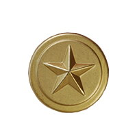 ●素材：真鍮【商品の詳細】立体の星型模様の入ったメタルボタンです。表面が半ツヤ消しになっていますので、光沢が強すぎない仕上がりになっています。ミリタリー調のアイテムとの相性もバツグンです。【ご注文前に必ずお読み下さい】・表示価格は1個の価格...