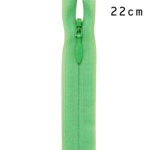 ●樹脂ファスナー●用途：衣料（婦人服スカート、ワンピース・上衣のポケット、袖口）【商品の詳細】エレメント（ファスナーのかみ合う部分）や、縫い目が表地に出ないファスナーです。スカート、ワンピースなどに多く使われます。また、ポケットや袖口につけ...