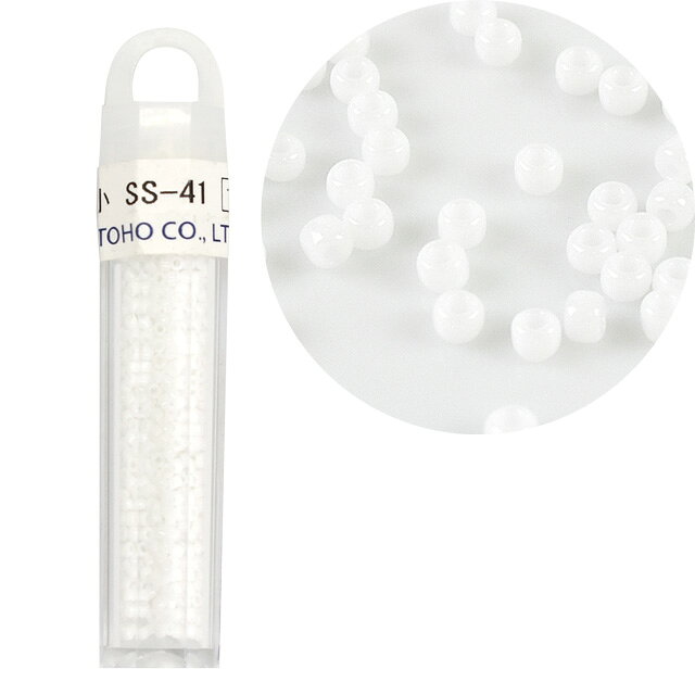●素材：ガラス●サイズ：外径 約1.5mm●加工：ぎょく（不透明）【商品の詳細】プラスチック製の8角形のケースに入っています。全体的に丸みを帯びたビーズです。【ご注文前に必ずお読み下さい】・表示価格は1パックの価格です。・製造ロット、ディス...