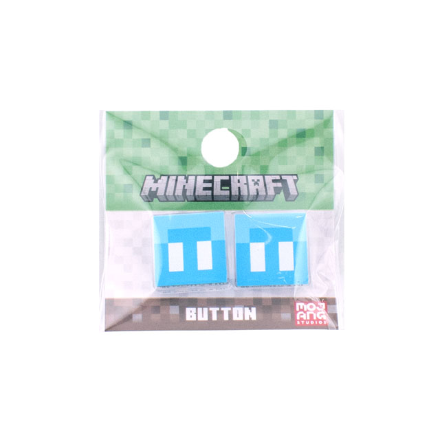 ●素材：AS樹脂●サイズ：約16×16×5mm（足4mm）●内容：2個入【商品の説明】大人気ゲーム「マインクラフト」シリーズの足つきボタンです。クリアで厚みのあるボタンにキャラクターがデザインされています。お洋服やこもののボタンとしてはもち...