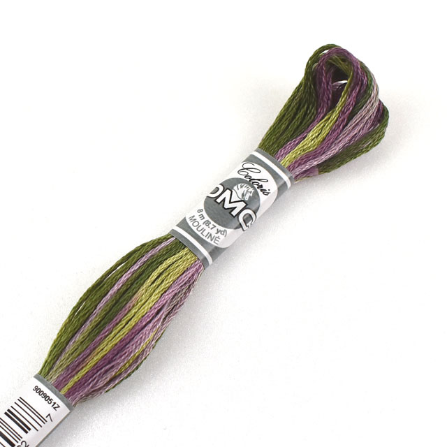 商品画像はサンプル画像のため、実物と色が異なります。目安としてご参照くださいませ。必ず色番号をご確認の上お買い求めください。●素材：綿100％●容量：長さ約8m、6本撚り●太さ：25番【商品の特徴】4色がひとつの糸につながったマルチカラーの...