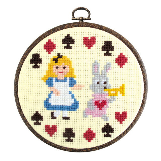 ●セット内容：25番刺繍糸、No.3000布（ジャバクロス中目）、クロス針、おしゃれフープ（額）、カラー図案付き説明書●フープ（額）サイズ：内径約15.5cm●制作所要時間の目安：約4〜5時間程度【商品の特徴】糸を×の形にクロスするように刺...