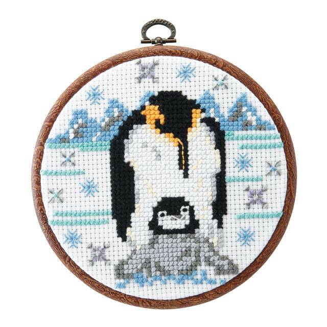 ●セット内容：25番刺繍糸、No.3000布（ジャバクロス中目）、クロス針、おしゃれフープ（額）、カラー図案付き説明書●フープ（額）サイズ：内径約15.5cm●制作所要時間の目安：約8〜12時間程度【商品の特徴】糸を×の形にクロスするように...