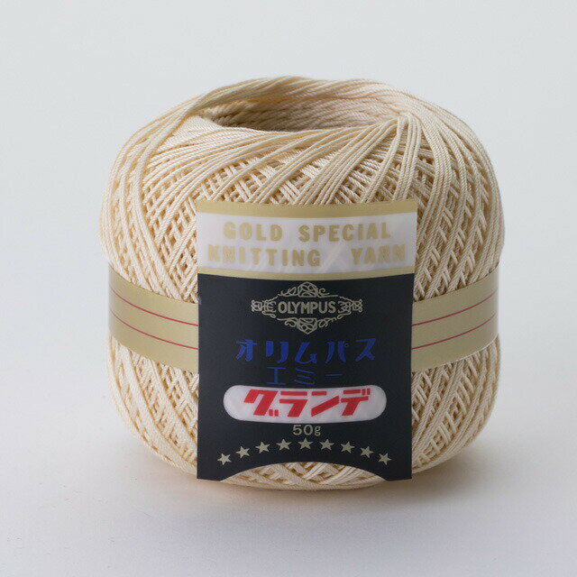 ●素材：綿100％●容量：約50g玉巻（約218m）●使用針：レース針0号〜かぎ針2/0号●必要玉数の目安：プルオーバー7玉　/　ベスト5玉【商品の特徴】最高級エジプト綿を使用し、一貫した国内生産のもと、素材の魅力を最大限に引き出す、独自の...