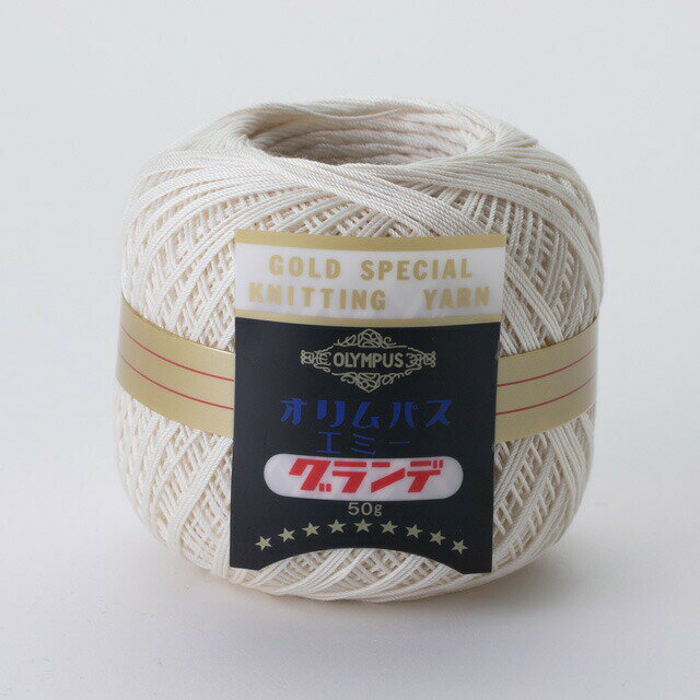 ●素材：綿100％●容量：約50g玉巻（約218m）●使用針：レース針0号〜かぎ針2/0号●必要玉数の目安：プルオーバー7玉　/　ベスト5玉【商品の特徴】最高級エジプト綿を使用し、一貫した国内生産のもと、素材の魅力を最大限に引き出す、独自の...