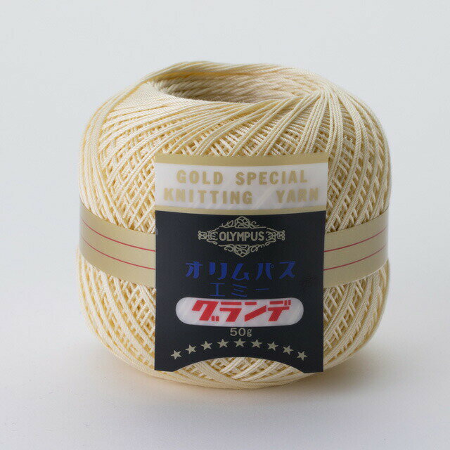 ●素材：綿100％●容量：約50g玉巻（約218m）●使用針：レース針0号〜かぎ針2/0号●必要玉数の目安：プルオーバー7玉　/　ベスト5玉【商品の特徴】最高級エジプト綿を使用し、一貫した国内生産のもと、素材の魅力を最大限に引き出す、独自の...