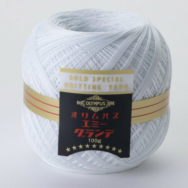 ●素材：綿100％●容量：約100g玉巻（約436m）●使用針：レース針0号〜かぎ針2/0号●必要玉数の目安：プルオーバー4玉　/　ベスト3玉【商品の特徴】最高級エジプト綿を使用し、一貫した国内生産のもと、素材の魅力を最大限に引き出す、独自...