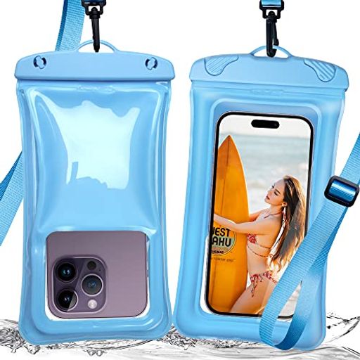 💧【⭐IP68認証取得!超強防水防塵力】スマホ 防水ケースは防塵・防水国際保護等級のIP68認定を獲得、4層構造で完 全防水、完 全防塵性能を実現しました。⭐革新的で開閉が簡単なレバーは、他の防水ポーチよりも30%強力で気密...