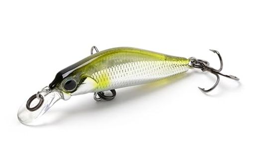 主な対応魚種:シーバス トラウト タイプ:シンキング サイズ:50mm/重量:5g カラー:チアユ CCA フック:#12
