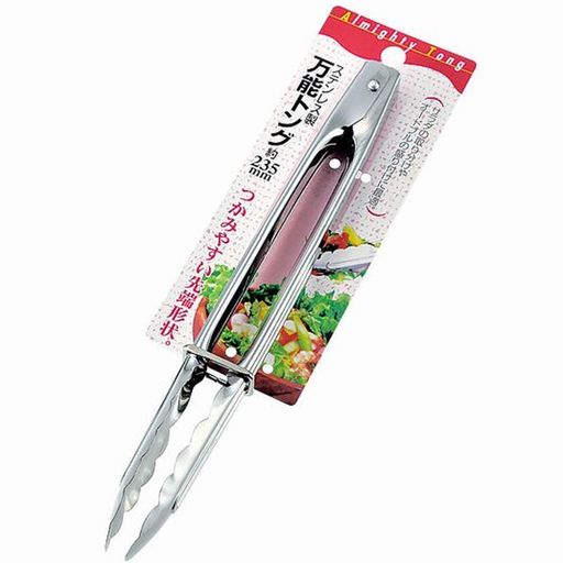用途:揚げ物、揚げかすなどをすくいあげる際に 付属品:ストッパー付き 全長:240mm 先端:ギザギザ 可動域:115mm