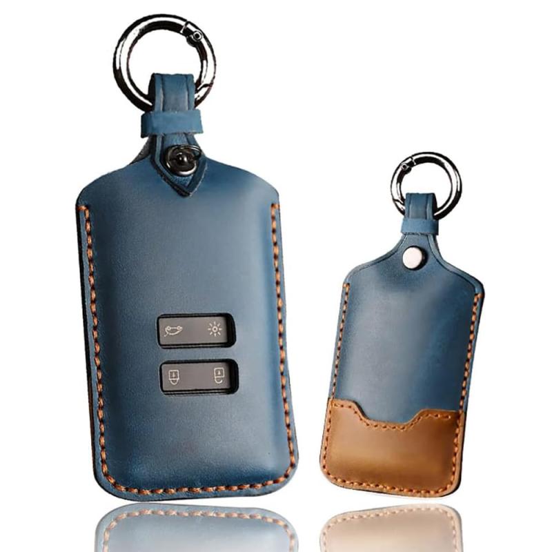ontto ルノー用 スマート キーケース キーカバー かーアクセサリー 耐衝撃 キーホルダー オシャレ 手触りいい 高級 Renault Clio Espace 5 Master Bus Talisman リモコンキー ケース 車用 レザー素材