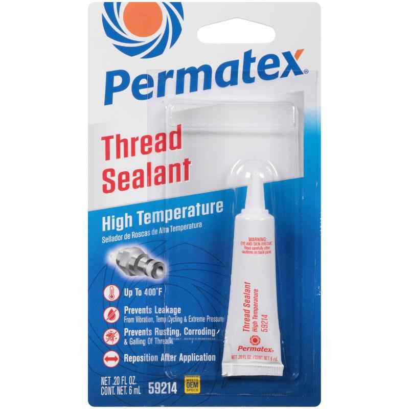 Permatex パーマテックス 一般継手用耐スレッドシーラント 白 6ml [ PTX59214 ]液色 : 白粘度(cP) : 350000適用温度範囲 : -54度~204度引火点 : 100度以上