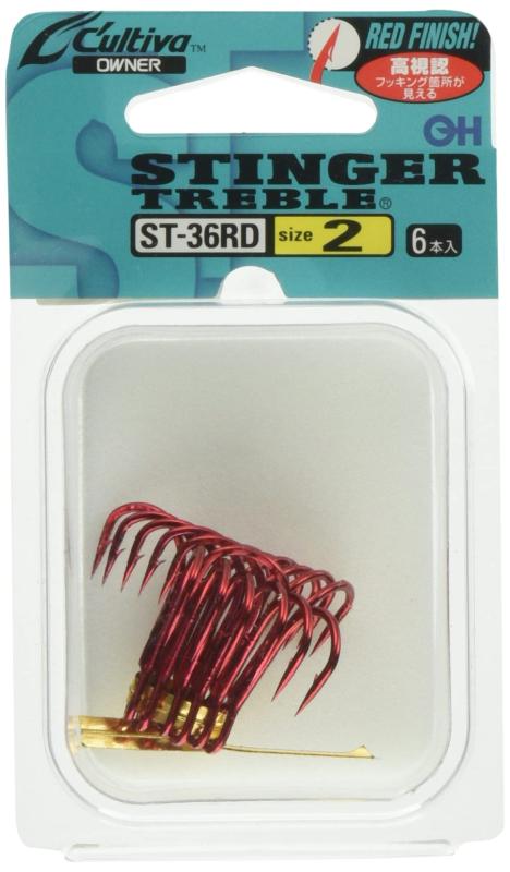 OWNER(オーナー) トリプルフック ST-36RD スティンガートリプルフック 赤 No.11630
