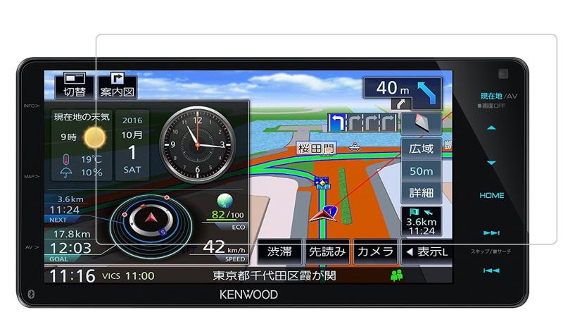 ケンウッド(KENWOOD) カーナビ 彩速ナビ MDV-X701W/MDV-X701カーナビ対応液晶保護フィルム 防指紋加工 反射防止 抗菌 気泡ゼロに 「541-0008-01」用途:カーナビなどの液晶画面を汚れやキズから守る指すべりの...