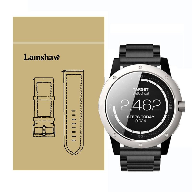 Lamshaw POWER WATCH バンド, ステンレス メタル ベルト 交換バンド 対応 MATRIX POWER WATCH スマートウォッチ (メタル-ブラック)