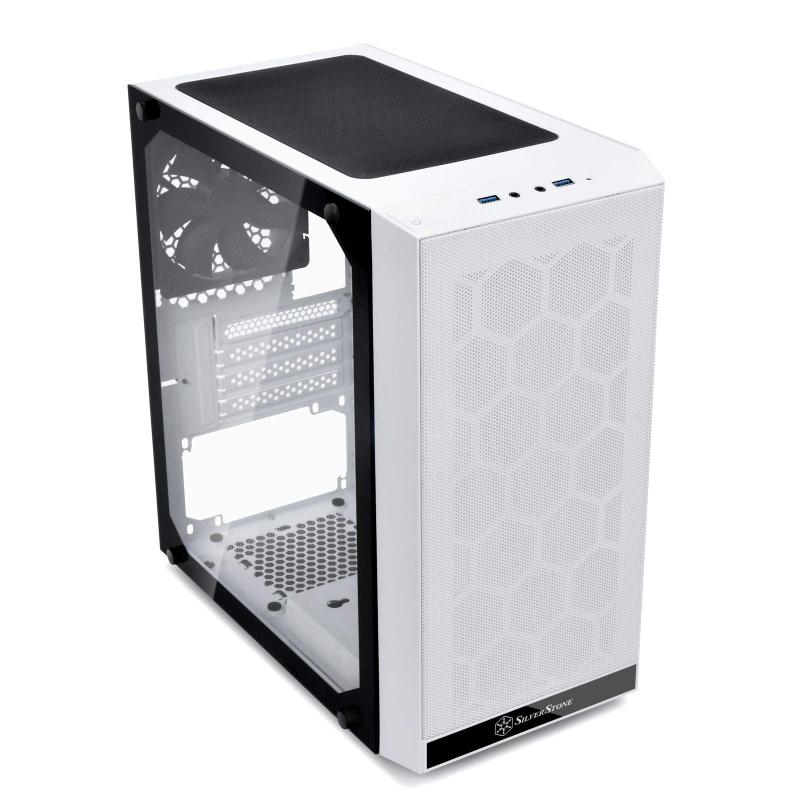 SilverStone Precisionシリーズ 強化ガラスパネル PCケース SST-PS15W-Gメッシュフロントパネル&amp;最適化レイアウトで傑出した冷却性能を実現CPUクーラー設置が素早く行えるマザーボードのバックプレート開口...