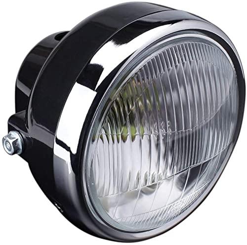 TOP QUALITY ミニ ヘッドライト レンズ径 130mm 12V 35/35W 取付幅 155mm ポジションランプ付き エイプ モンキー 4ミニスタイリッシュな130mmレンズ ミニ ヘッドライト ポジションバルブ付き効率よく光を...