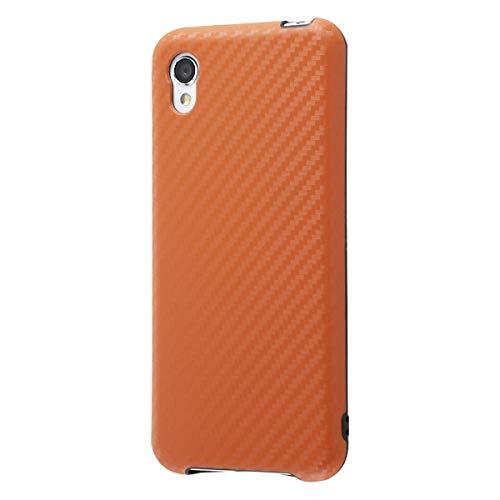 レイ・アウト AQUOS sense2（SH-01L/SHV43/SH-M08）/Android One S5用 TPUソフトケース 耐衝撃Light Carbon（カーボンオレンジ） RT-AQ2CP3/COAQUOS sense2 かん...