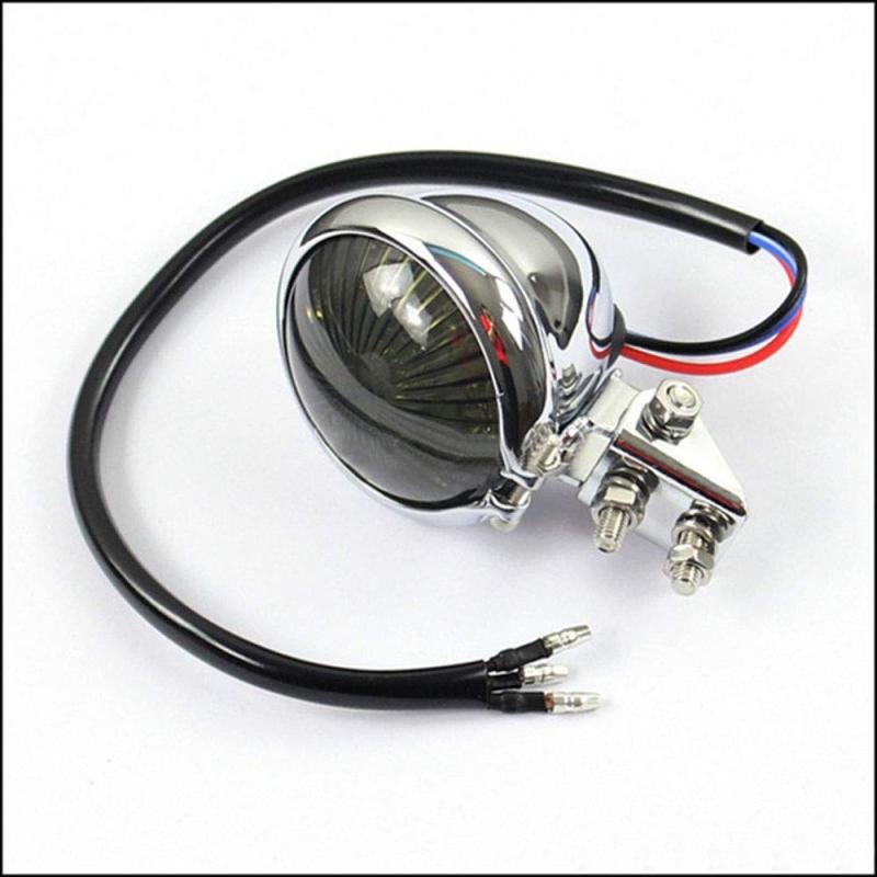 YIBO オートバイ赤12V LED調整可能なカフェレーサースタイルストップテールライトバイクブレーキリアランプテールライト用チョッパー防水性と耐衝撃性長時間露光しても元の色と透け感を完全に維持低消費電力。 省エネ取り付けが簡単なユニバーサ...