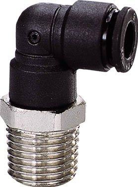 チヨダ ファイブSUSメイルエルボ 6mm・R3/8 FS603ML適合チューブ外径D（mm）:6接続口径:R3/8.0使用流体:空気、水流体温度:-5～60℃（空気）、5～40℃（水）使用圧力:1MPa（空気）、0.3MPa（水）