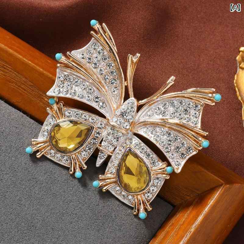 ・種類: 胸針・素材: 亜鉛合金・スタイル: 蝶・形状: 動物・加工: ラインストーン・カラー展開: スクエアブルーサファイア蝶シャンパン、スクエアブルーサファイア蝶ブルー・モチーフ: 蝶、動物・用途: 装飾、贈り物、光漏れ防止、固定・対象...