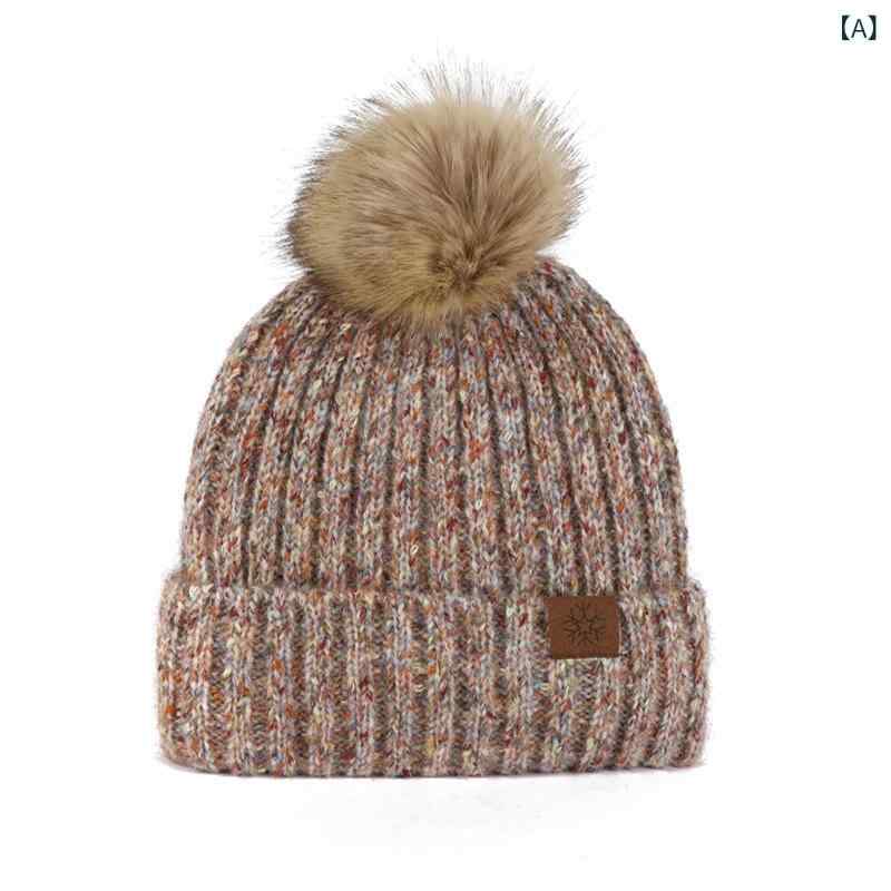 ニット帽 レディース 秋冬 ウール 混紡 裏起毛 暖かい 防寒 耳あて 付き ケーブル編み ビーニー アウトドア カジュアル 花粉ピンク 深桃ピンク 花宝ブルー 枣レッド 軍グリーン コーヒー