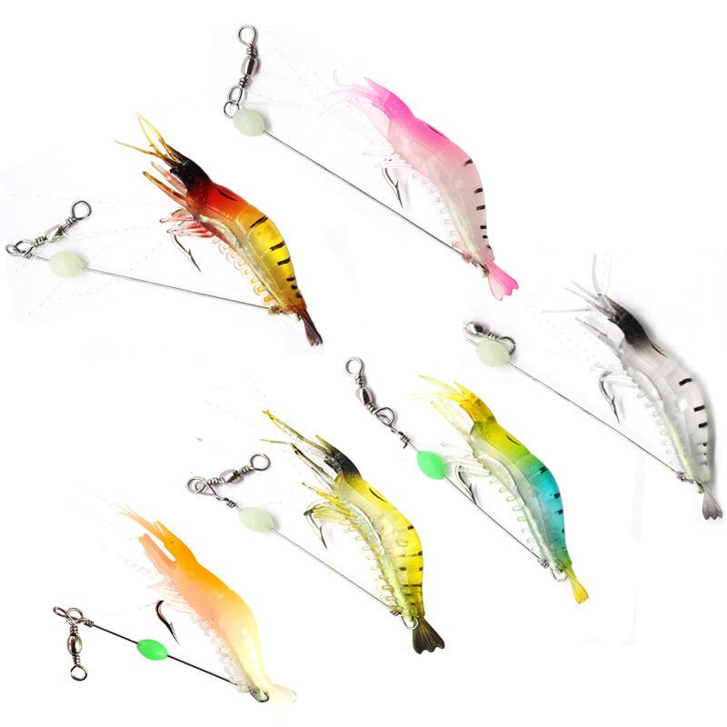 ・カテゴリ: ルアー・魚餌形態: 疑似餌・バイオニックベイト・仕様: 4#黒頭白身、2#黒頭黄身、5#赤頭黄身、3#ブルークリスタルエビ、7#フレイムクルマエビ、6#ホワイト夜光、1#オレンジ頭夜光・タイプ: ルアー