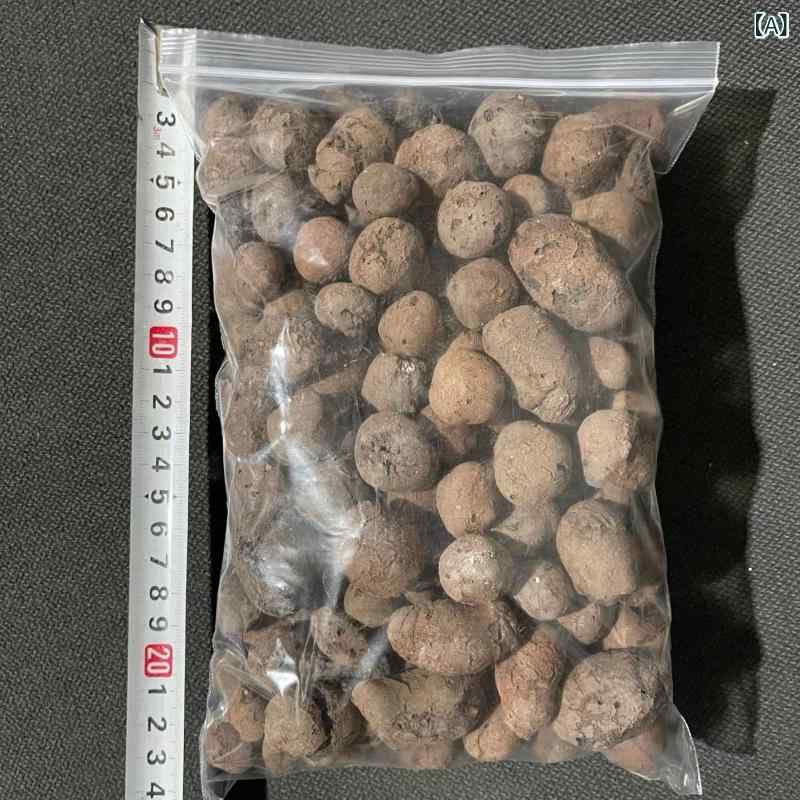 ・カテゴリ: 陶粒・吸水性: 5・重量: 1kg・PH値: 7・適用範囲: 鉢植えの土、水耕栽培・サイズ: 小包（500ML）、袋（6.5kg）