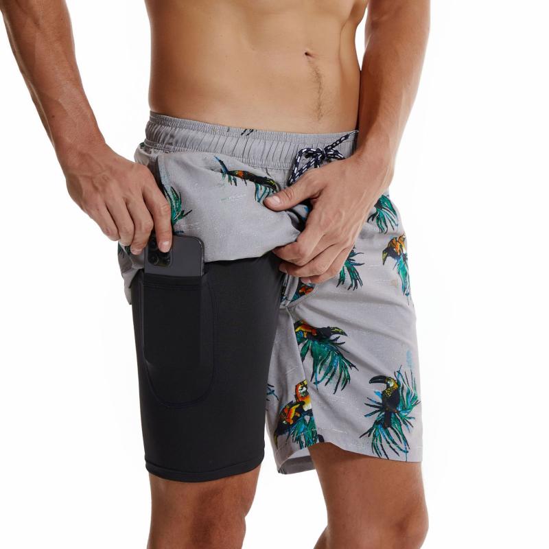・カテゴリ: サンダルパンツ（ビーチパンツ）・素材: ポリエステル・: ストライプ、フローラル・加工: ニット・対象: メンズ・カラー: F95-0012・サイズ展開: M, L, XL, XXL, 3XL・要素: プリント・スタイル: 韓...