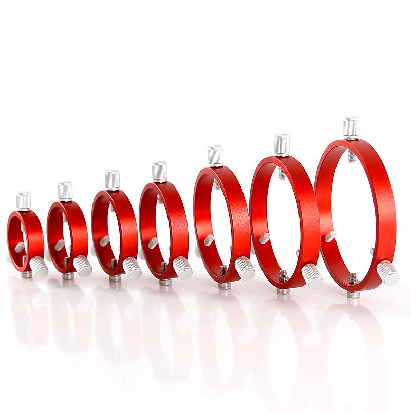 ・カテゴリ: 天文望遠鏡・カラー: レッド・サイズ展開: 42mm, 50mm, 60mm, 68mm, 80mm, 90mm, 102mm・用途: 天文写真用ガイドリング