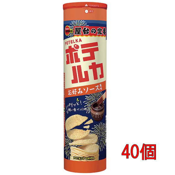 甘めに仕上げたソース味と軽い食感がマッチした食べやすいポテトチップスです。 お祭りや屋台をイメージした夏限定のポテルカです。 名称 スナック菓子 内容量 90g 原材料 乾燥ポテト（外国製造）、植物油脂、でん粉、デキストリン、砂糖、食塩、香...