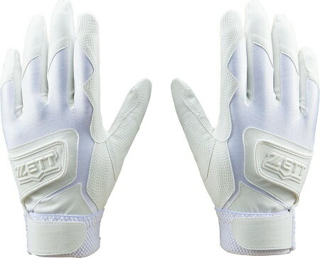●メーカー/ゼット ●品名/野球バッティング グラブ両手用 ●品番/BG16592HS ●カラー/ホワイト ●コストパフォーマンスに優れた高校野球ルール対応モデルバッティンググラブのダブルベルト仕様。 ●素材：甲側／合成皮革×掌側／合成皮革...