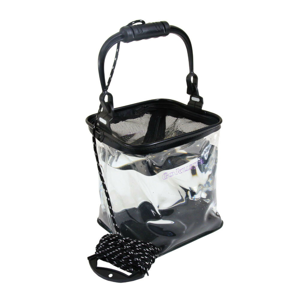 実釣時の海水の汲み上げや魚の一時保管に欠かせない水汲みバケツ。ゴクスぺオリジナル設計でデザイン性を高めたうえで、機能性にもしっかりとこだわっています。 全長8mのしなやかなロープによりスムーズな水汲み作業を実現。また、高耐久PVC素材の採用...