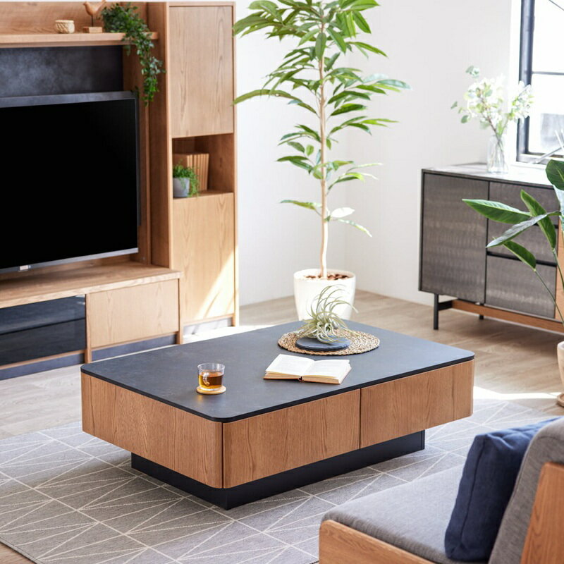 【サイズ】 幅120×奥行80× 高さ36.4cm 【材　質】 ・本体 WN:ウォールナット突板・MDF OK-BK/OK-WH/OK-VN:オーク突板・MDF ・前板 WN：MDF・ウォールナット突板 OK-BK/OK-WH/OK-VN：...