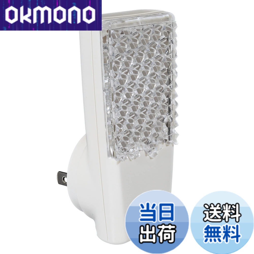 商品情報商品の説明商品紹介 ■定格電圧：AC100V ■定格周波数：50Hz/60Hz ■定格消費電力：0.3W ■光源：アンバー色LED ■全光束：1lm ■点灯開始照度：約5lx ■外形寸法(約)：幅52x高さ104x厚さ34(mm)(...