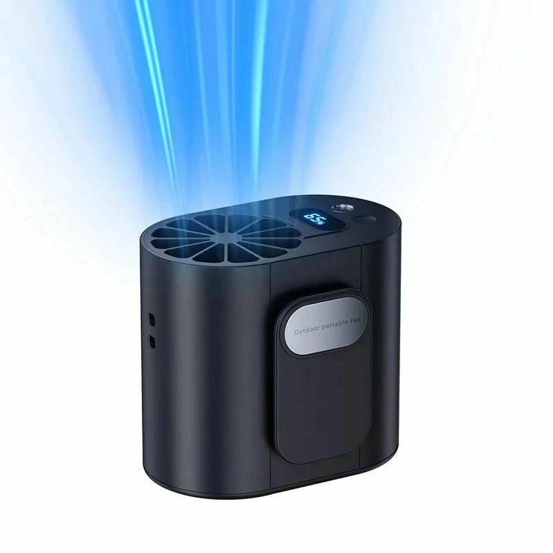 【スーパーSALE限定 50%OFF】 扇風機 腰掛け扇風機 モバイルバッテリー 6000mAh 小型 dcモーター ハンディ扇風機 手持ち扇風機 ミニ扇風機 携帯扇風機 4段階風量調節 LED表示 羽なし 静音 扇風機 小型 dcモーター...