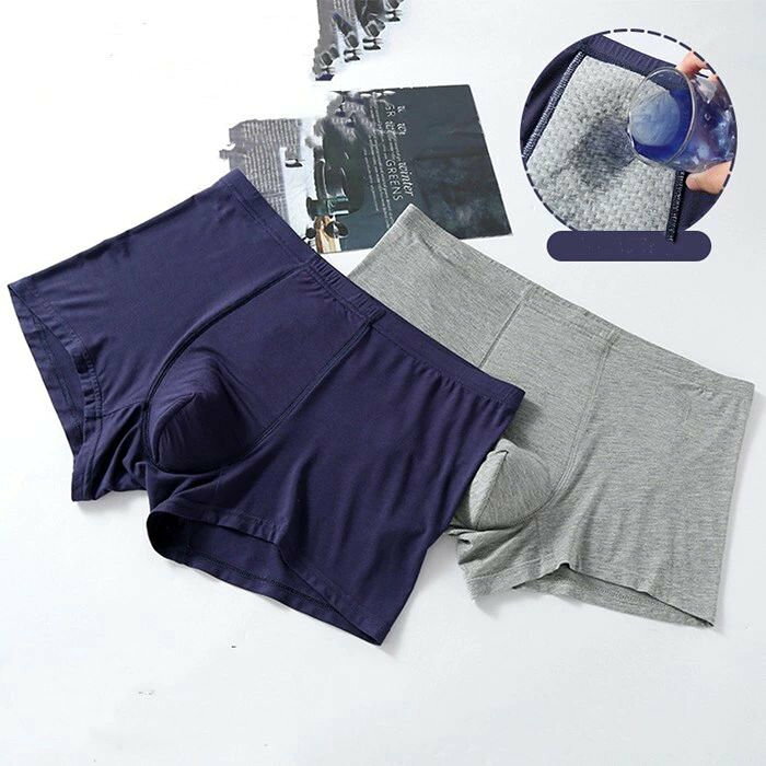 尿漏れパンツ 50cc 失禁パンツ 男性用 【お得2色2枚/2色4枚セット】 紳士 ボクサーパンツ 尿漏れ 軽失禁 紳士 トランクス 下着 吸水 洗濯可能 大きいサイズあり チョイ漏れ 失禁対策 【品 番】shengk02 【カラー 】 ネ...