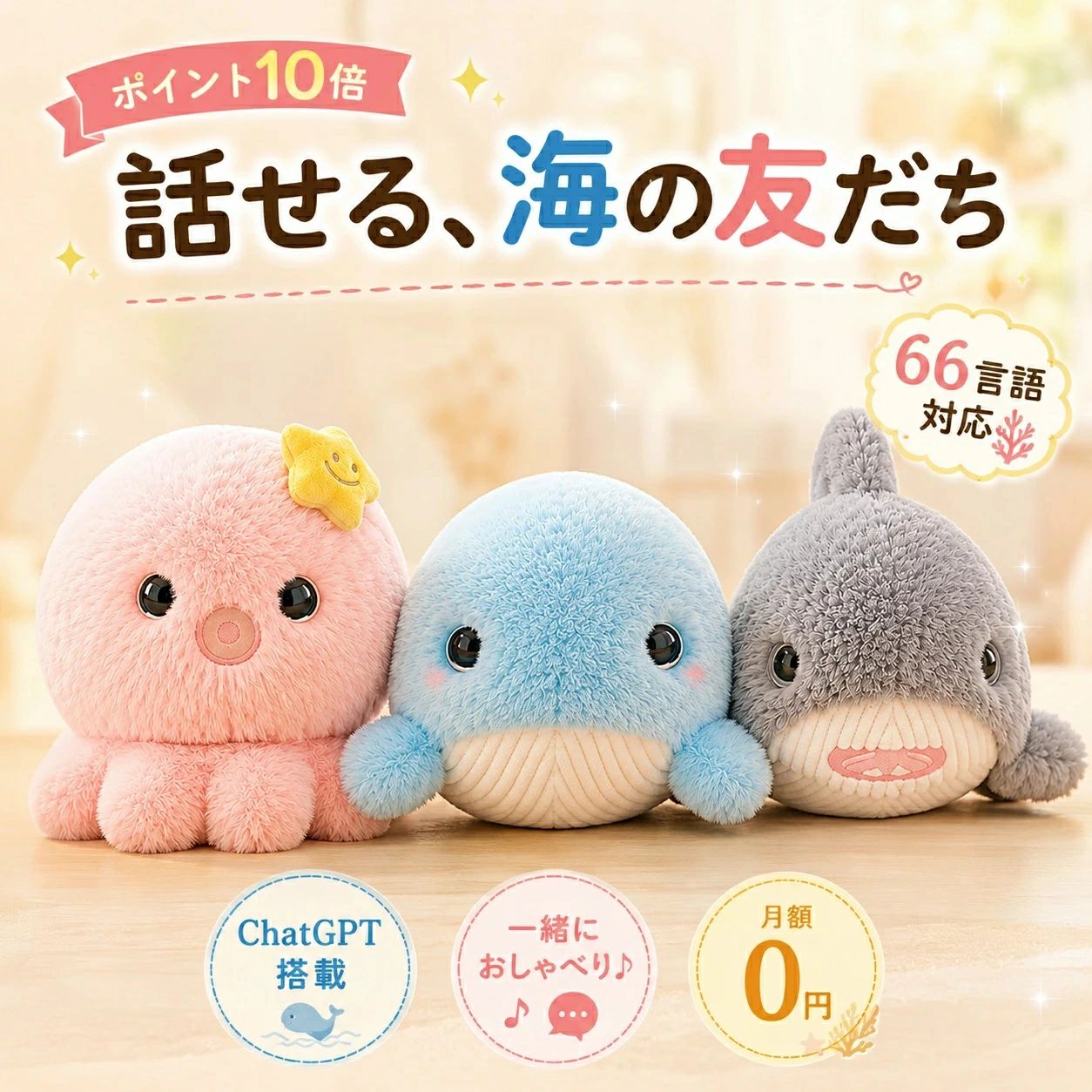 01. 中身は超賢いAI頭脳！ ChatGPTなどの最新AI大模型を搭載。決まった言葉を返すだけの録音おもちゃとは違い、文脈を理解して無限の会話が楽しめます。子供の「なぜ？なに？」にも即座に回答し、大人には良き相談相手になります。 02. ...