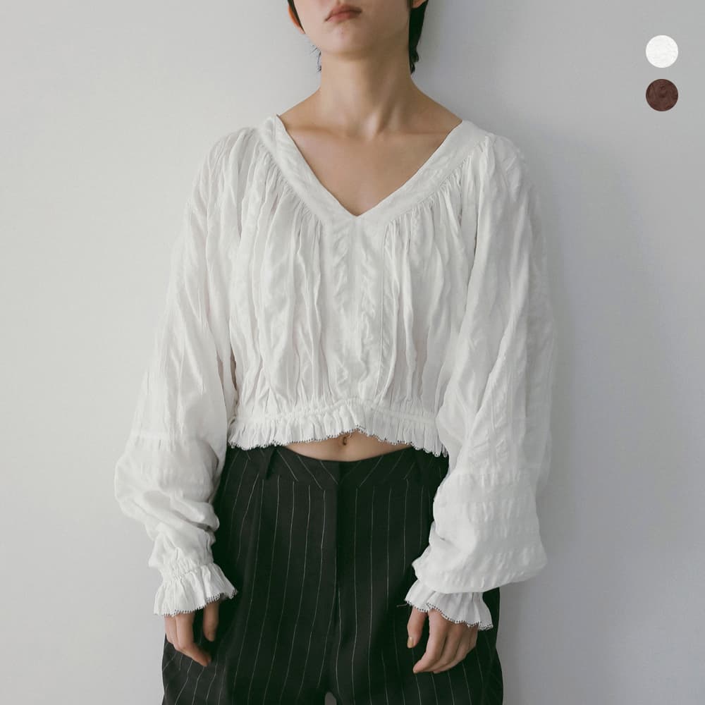 メーカー希望小売価格はメーカー商品タグに基づいて掲載しています 商品名：anuke アンヌーク ギャザー ボリューム ブラウス Gather Volume Blouse カラー：ホワイト ブラウン サイズ：F 20代 30代 40代 正規品...