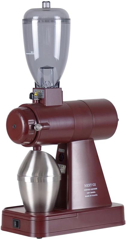 【オンライン】 カリタ Kalita コーヒーミル 電動 静電気除去 NEXTG2 ボルドーブラウン コーヒーグラインダー 日本製 静音 【カラー】 #61137 グラインダー コーヒー初心者 小型カフェ サイズ(約):本体/12.3×21...