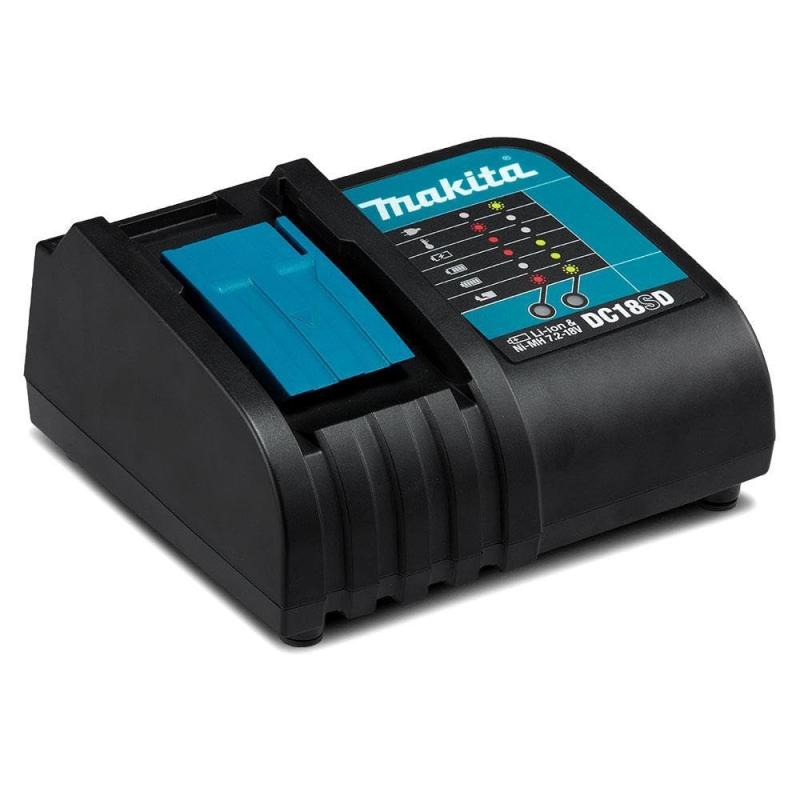 マキタ 充電器DC18SD 18V/14.4V対応 6Ahフル充電130分入力電圧:単相100V入力周波数:50-60Hz入力容量:125VA出力電圧:直流7.2-18V出力電流:直流2.6Aスライド式ニッケル水素 充電時間3.3Ah70分...