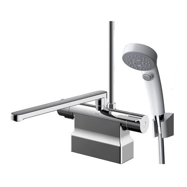 TOTO 浴室用台付サーモスタット混合水栓 300mm コンフォートウェーブクリック90φ前モデルとの違い：シャワーヘッドのサイズアップ（80φ→90φ）、シャワーフックのホールドを7mm深く変更節水節湯性能:節湯A1・節湯B1・節湯AB商...