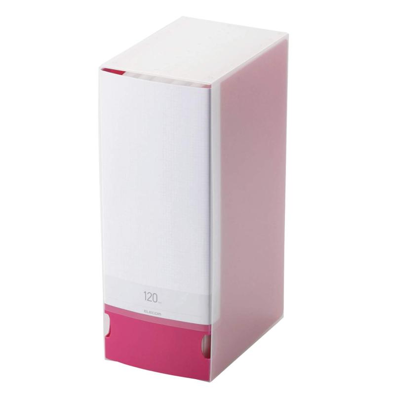 エレコム ファイルケース DVD BD CD 対応ファイルケース 120枚収納 ピンク CCD-FB120PNコンパクトにたっぷり収納。対象メディア:Blu-ray/DVD/CD収納数:120枚付属品:背ラベルカード/インデックスラベル材質...