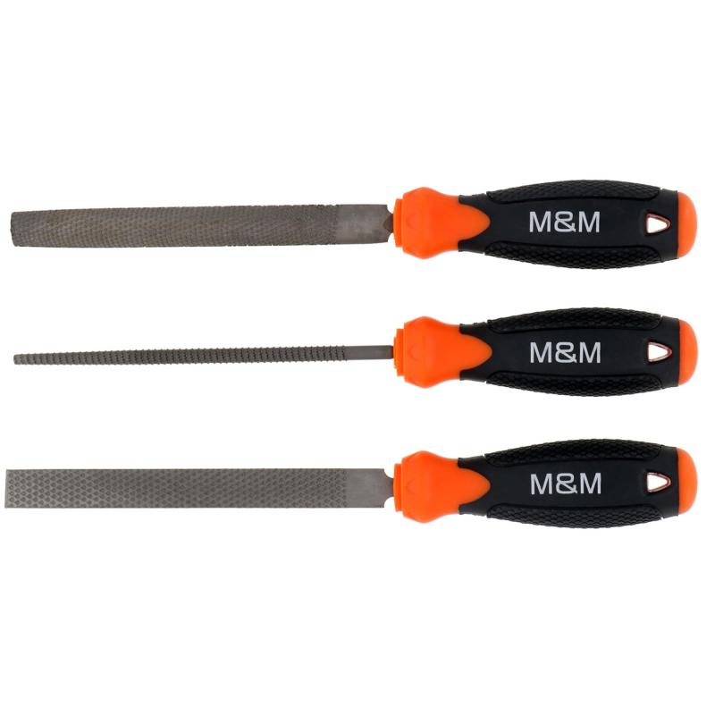 高儀 木工用 ヤスリ 150mm 3本組 平/半丸/丸 M&amp;M 木材の研削 面取り 握りやすく力の入るソフトグリップ たかぎ木材の研削・面取りなどにセット内容:平・半丸・丸研削箇所で使い分けできる3つの形状握りやすく力の入るソフトグ...