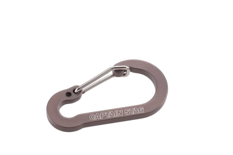 キャプテンスタッグ(CAPTAIN STAG)アルミアクセサリー フラットカラビナ S (チタングレー)(UM-1853)2.5×5(cm) 5(g)本商品は登山用ではございません。ご注意くださいませ。複数店舗にて販売をしておりますため、在...
