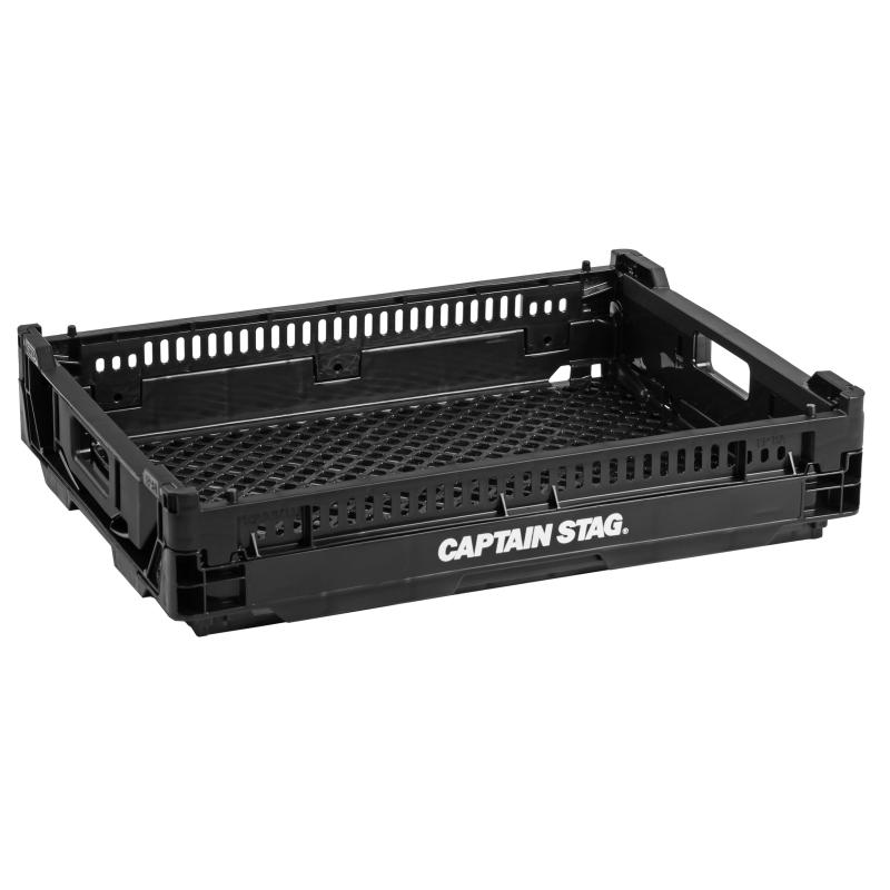 キャプテンスタッグ(CAPTAIN STAG) オリコン 折りたたみコンテナ FDメッシュコンテナ Sサイズ 容量8L 日本製 ブラック UY-7078使用サイズ:(約)幅400×奥行297×高さ88mm、有効内寸:(約)363×268×6...