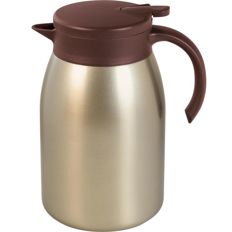 和平フレイズ 保温 保冷 ステンレス 真空断熱 卓上ポット 1.5L ゴールド テーブルポット 広口 フォルテック RH-1743内ビン:ステンレス鋼、胴部:ステンレス鋼、肩部:ポリプロピレン、栓本体:ポリプロピレン、パッキン:シリコーンゴ...