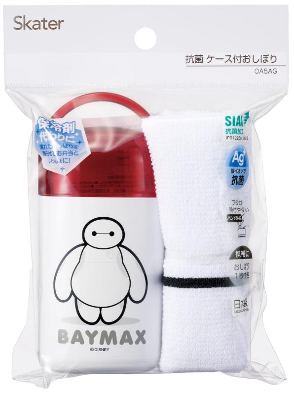 スケーター(Skater) おしぼり セット ケース付 子供 キッズ 日本製 ディズニー ベイマックス 25 OA5AG-Aサイズ：ケース：5.8×4.4×12.5cm、おしぼり：28×32cm材質：ケース：AS樹脂、おしぼり：綿100％、...